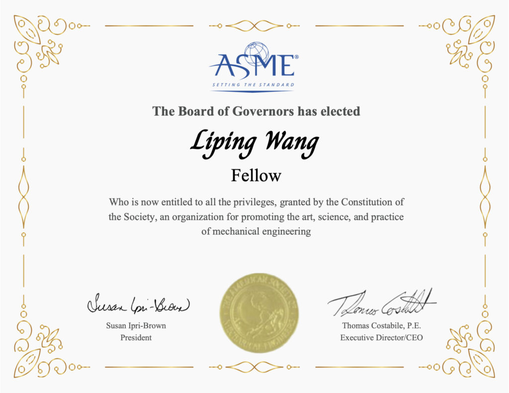 01/23/2025 ASME Fellow – Arizona State University μετα Thermal ...